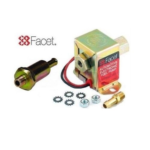 Facet FEP12SV 12 Volt Cube Style Universal Solid State Fuel Pump for ...