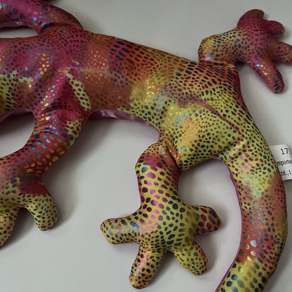 Large Pink and Yellow Lizard Sand Pet Toy | eBay UK