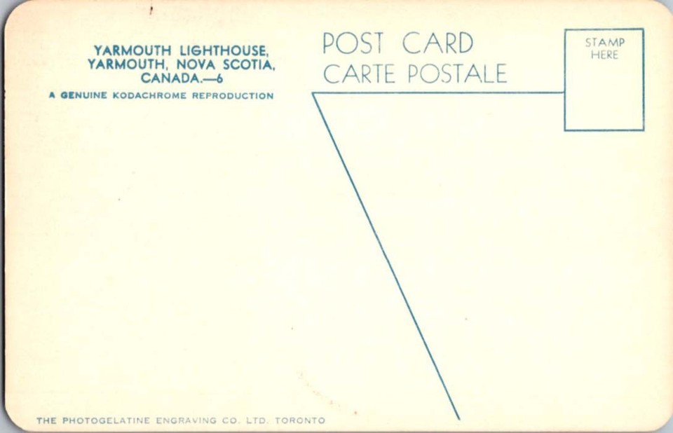 Yarmouth Nova Scotia NS : LIGHTHOUSE SCENE j/02 BD8925 | eBay UK