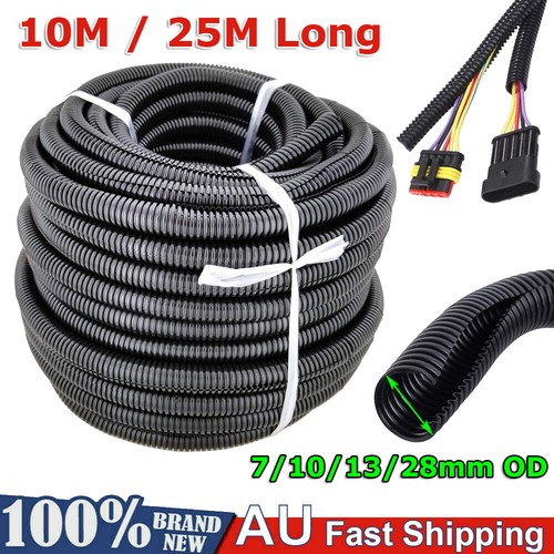 Heavy Duty Split Loom Conduit Convoluted Tubing Wire Cover Hose Cable ...