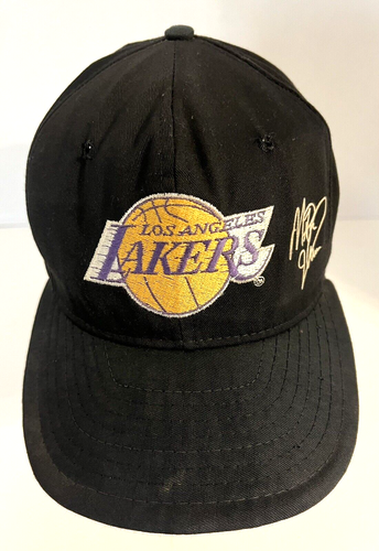 Los Angeles Lakers Magic Johnson Hat VTG Black SnapBack AJO | eBay
