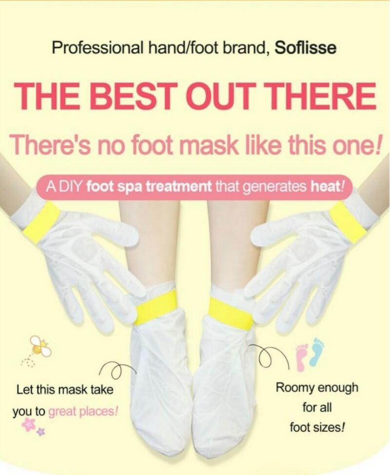 Soflisse Honey Paraffin Foot Spa Mask 10ct/Cuticle/Exfoliation ...