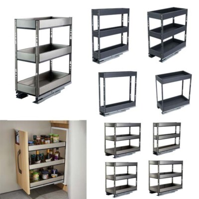 Pull Out Baskets Cargo Kitchen Unit Slide Out Storage Larder Cupboard ...