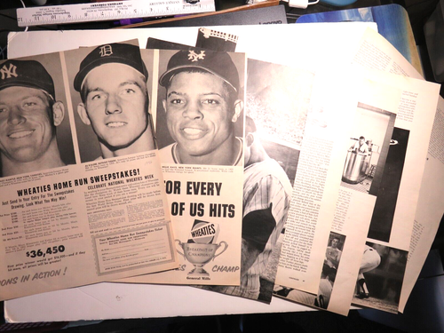 1956 Mickey Mantle Life Mag Wheaties Contest + Pics | eBay