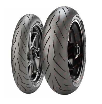 Pirelli Diablo Rosso III 120/70/ZR17 190/55ZR17 Front Rear Tire Set ...