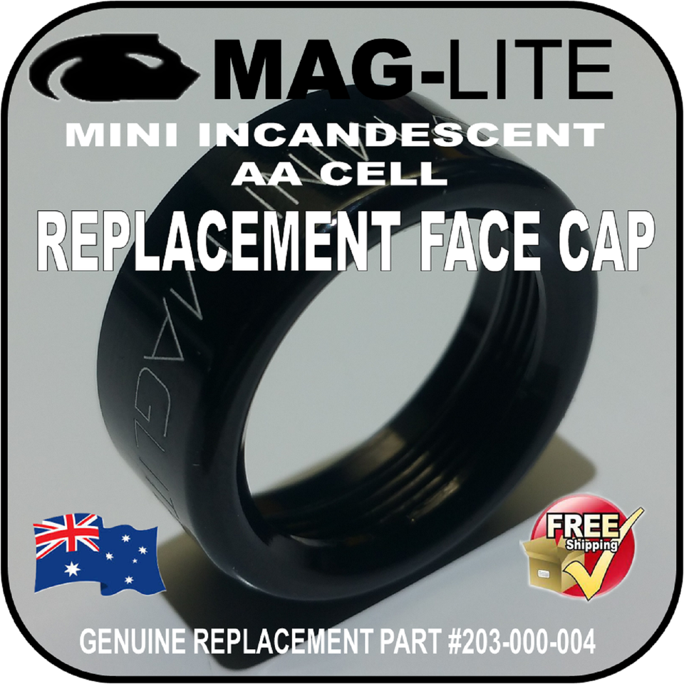 MAGLITE UPGRADE MINI AA FACE CAP INCANDESCENT FLASHLIGHT TORCH GENUINE ...
