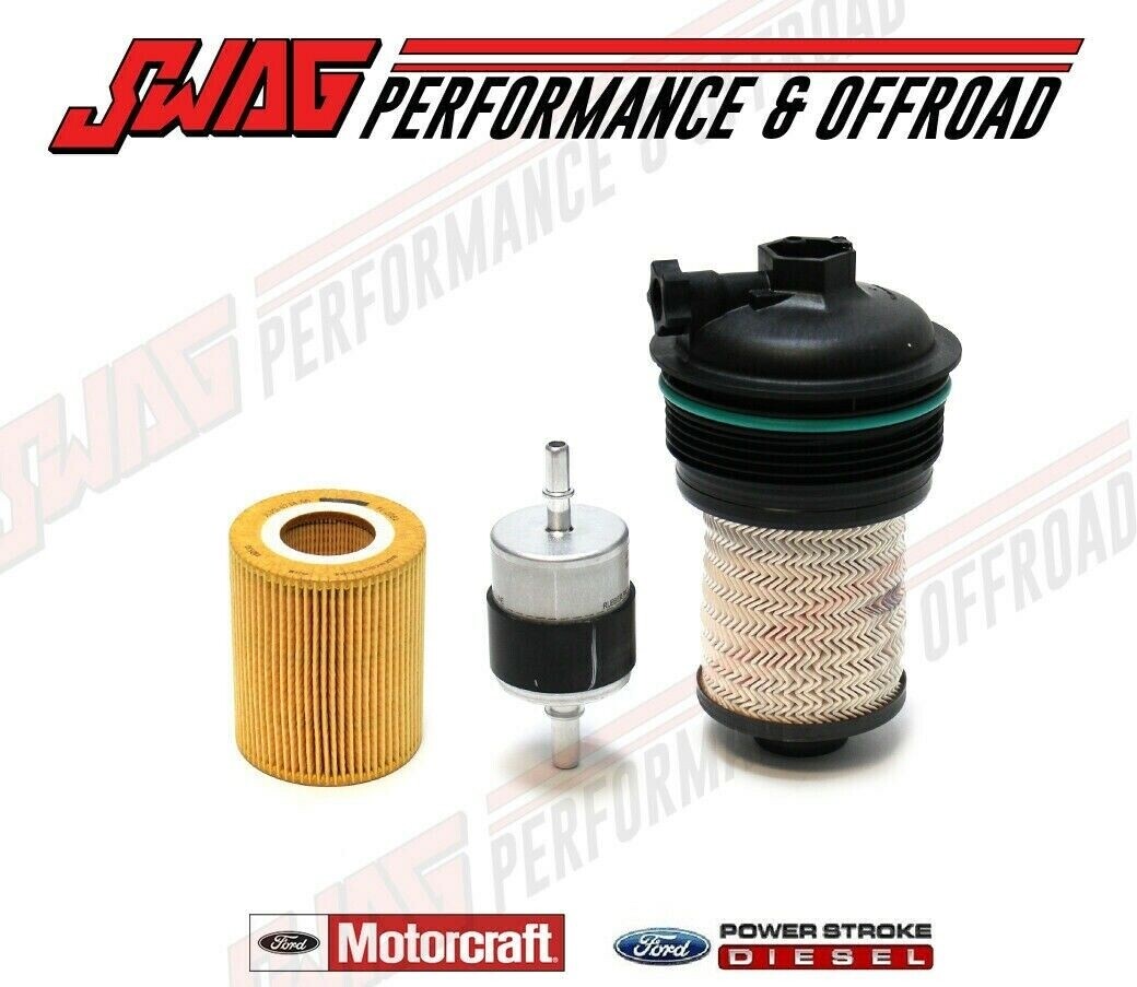 18 Ford F150 3.0 3.0L Powerstroke Diesel OEM Motorcraft Oil & Fuel ...