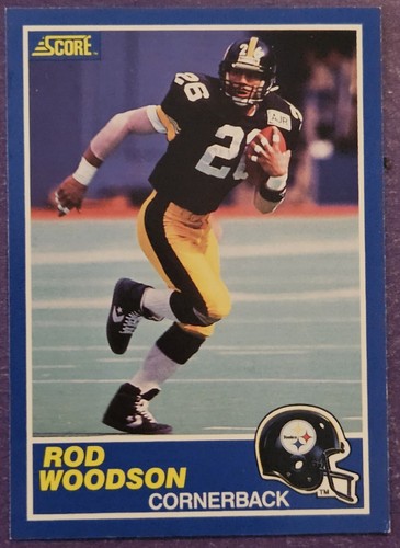 1989 Score #78 Rod Woodson Rookie Football card Pittsburgh Steelers ...