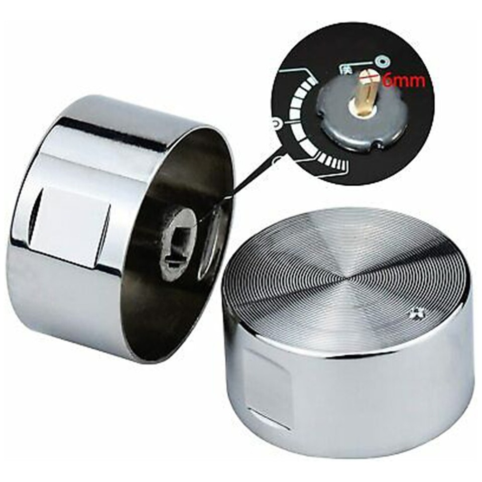4Pcs 6mm Kitchen Gas Stove Knobs Cooker Oven Hob Control Switch Control ...