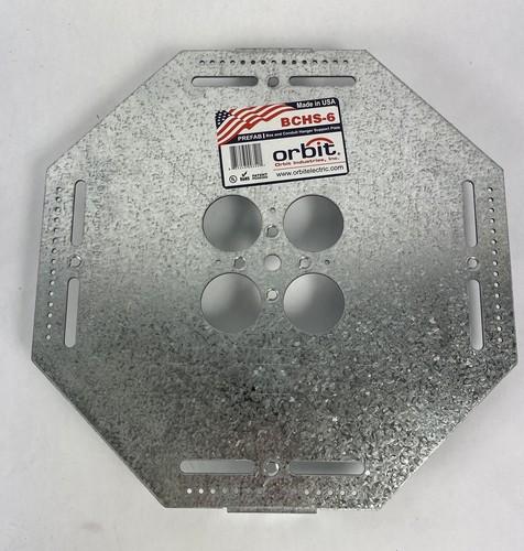 Lot of 10: Orbit Box and Conduit Hanger Support Plate BCHS-6 Ships FREE ...