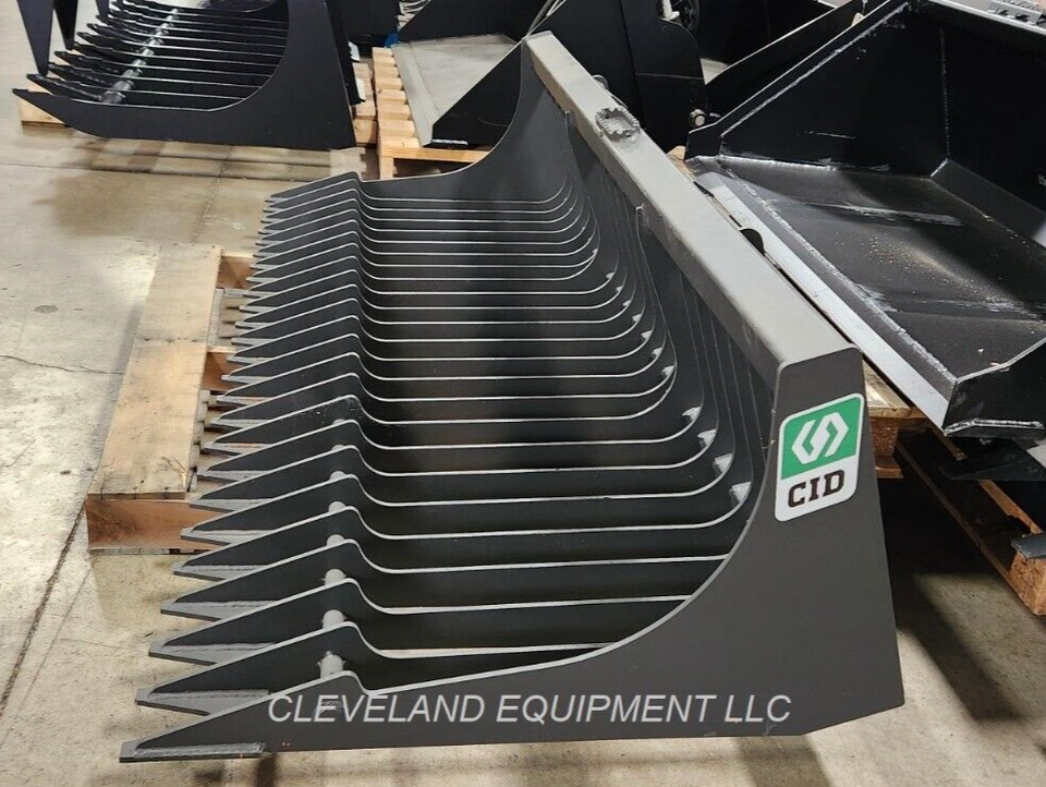 NEW 72" CID SKELETON ROCK BUCKET Skid Steer Loader Attachment Bobcat ...