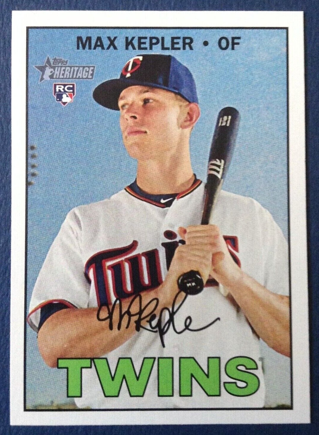 2016 Topps Heritage Max Kepler Rookie Short Print #717 Minnesota Twins ...