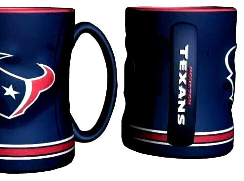 Houston Texans 14oz Sculpted Relief Coffee Mug Licensed Product NFL ...