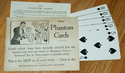 ADAMS Phantom Cards (vintage 1960s, complete) --nostalgic collectible ...