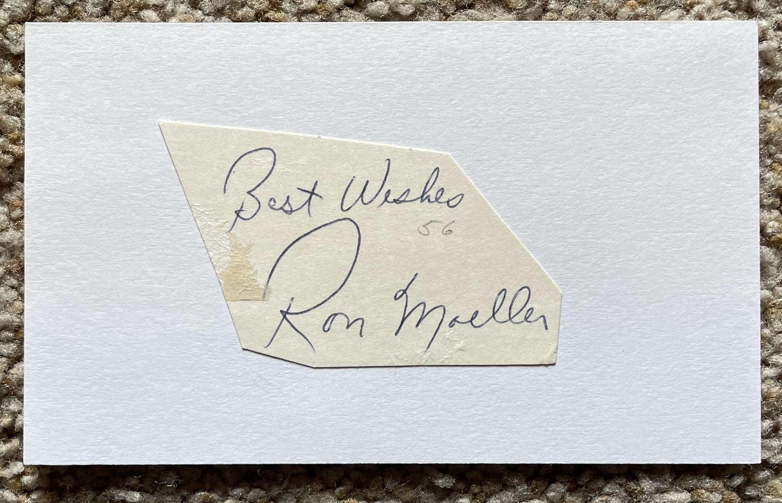 Ron Moeller signed cut - Angels Senators debut 1956 | eBay