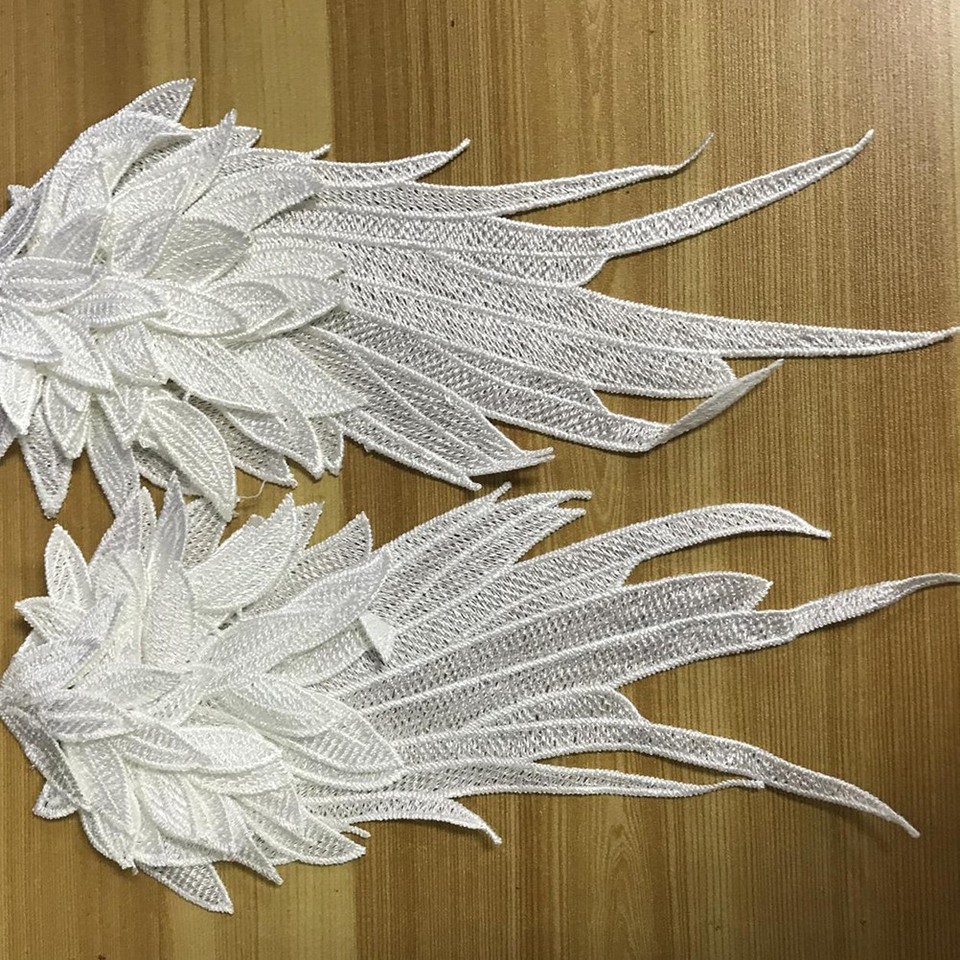 Diy Cloth Sewing Applique Angel Wing Patch Embroidered Iron On | eBay