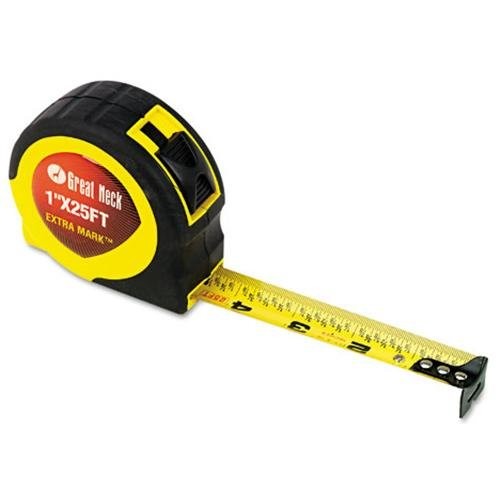 Great Neck Extramark Fractional Tape Measure - 25 Ft Length 1" Width ...
