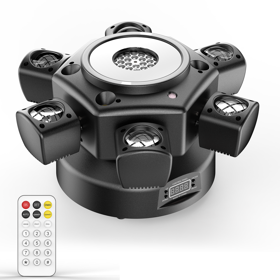 150W Moving Head 6 LED Rotating Beam DMX Stage Light RGBW DJ Disco ...