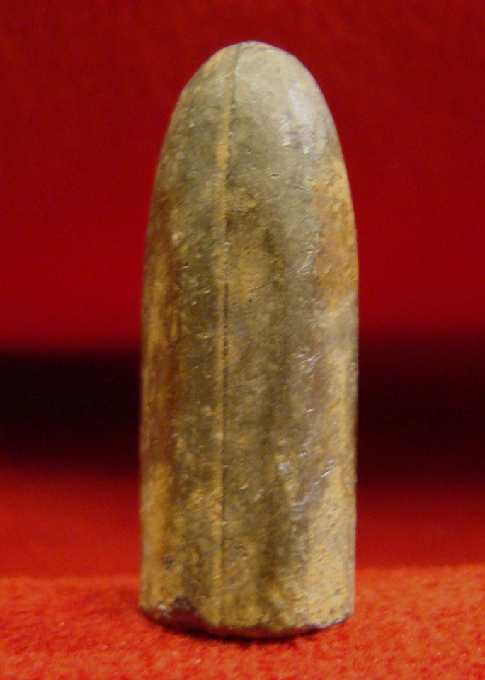 RARE .45 CAL.HEXAGONAL WHITWORTH RIFLE BULLET-M&M # 1-CONFEDERATE ...