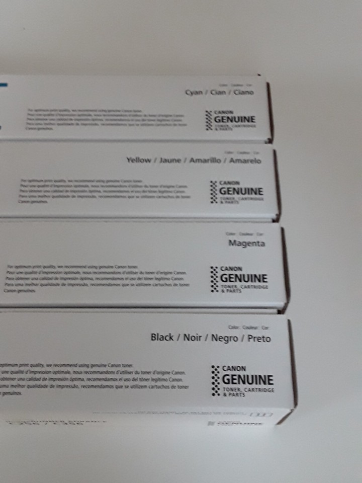 Canon GPR-58 Complete Toner Cartridge Set Black, Cyan, Magenta, Yellow ...