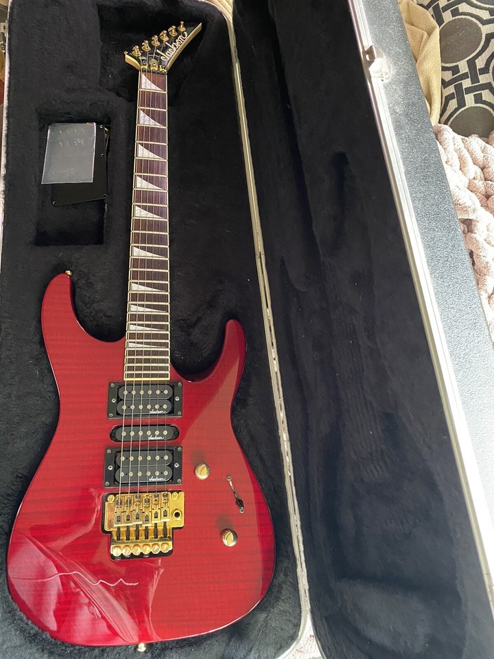 Jackson Dinky DR24 24fret Japan Exclusive Red Flame Top | eBay