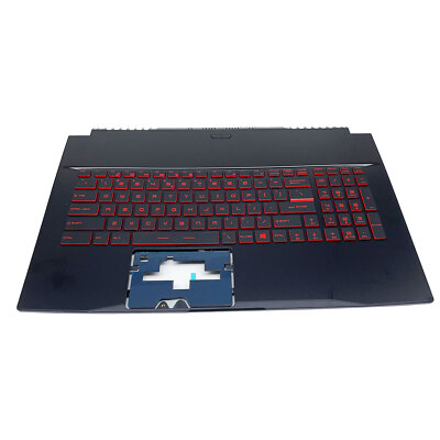 Palmrest Upper Keyboard Red Backlit For MSI GF75 MS-17F1 MS-17F2 MS ...