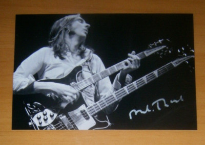 AUTOGRAPH MIKE RUTHERFORD FOTO 10x15cm GENESIS hand Signed rock anni 70 ...