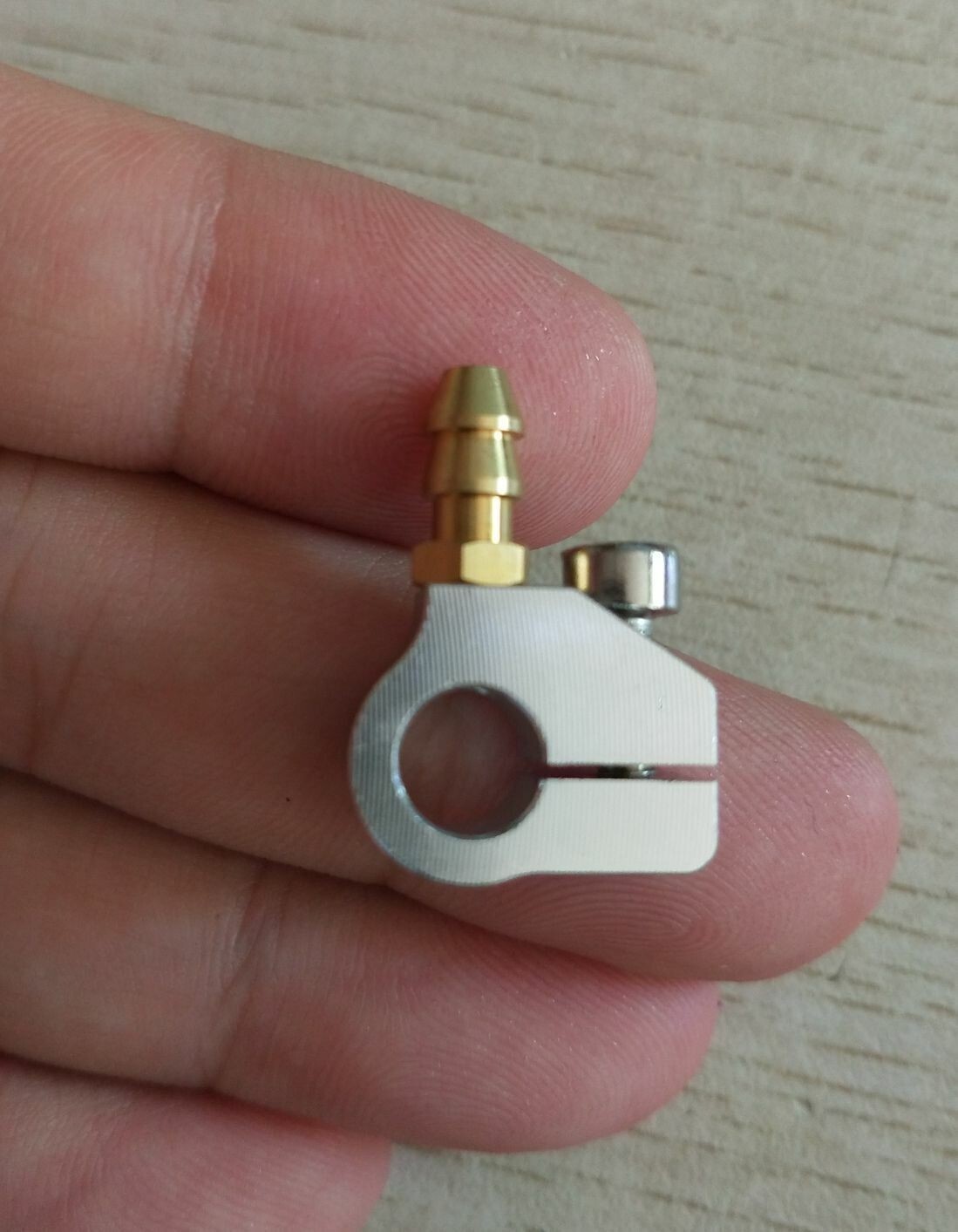 1PC internal dia.6mm Brass Tube Oiler Clamp for 4mm Flex Cable shaft RC ...