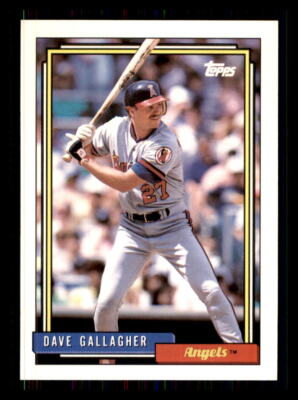 1992 Baseball Topps Dave Gallagher California Angels #552 | eBay