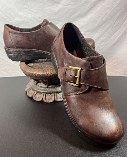 BOC Born Concept Womens Mule Clogs Slip On Size 10 M Brown Leather ...