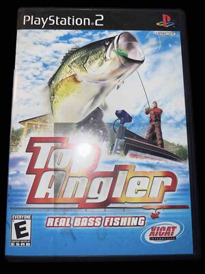 Top Angler: Real Bass Fishing Sony Playstation 2 PS2 Game Complete CIB ...