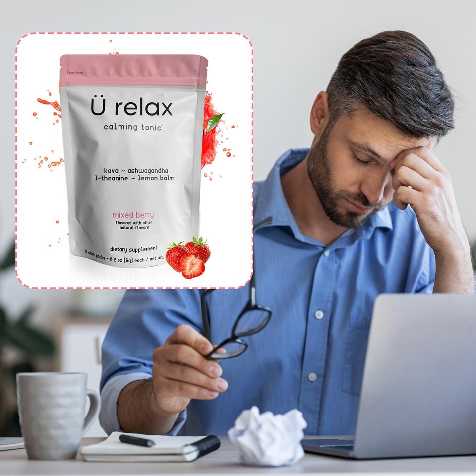 U Relax Calming tonic - 15 Packets MIXED BERRY Flavor Berry Calming ...