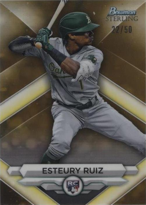 2023 Bowman Sterling - Rookies Esteury Ruiz #BSR-5 Gold Refractor /50 ...