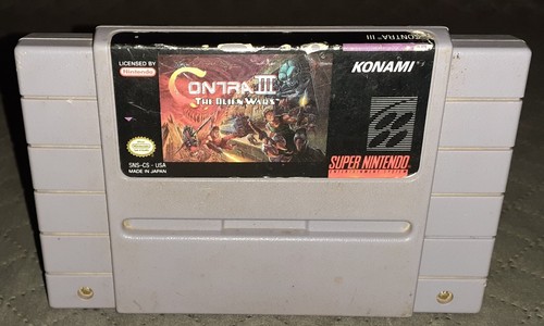 Contra 3 III The Alien Wars (Super Nintendo, SNES) Cartridge Only | eBay