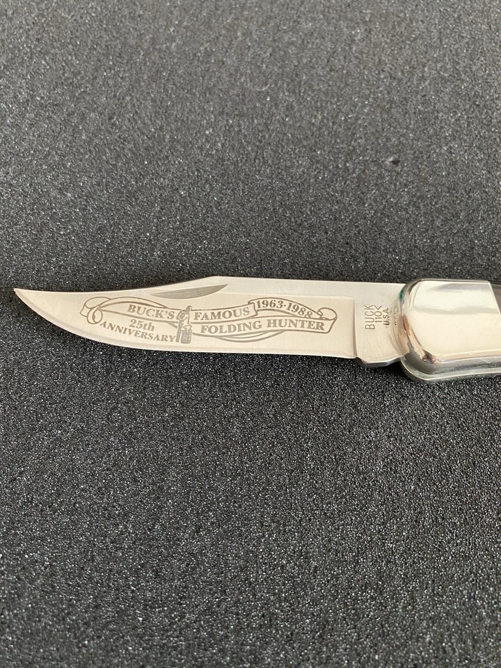 Buck Model 110 Folding Hunter Knife 25th Anniversary Edition | eBay