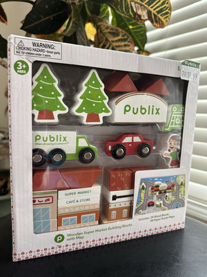 Publix Supermarket NIB Building Blocks (24 Pc) W/ Paper Puzzle Map ...