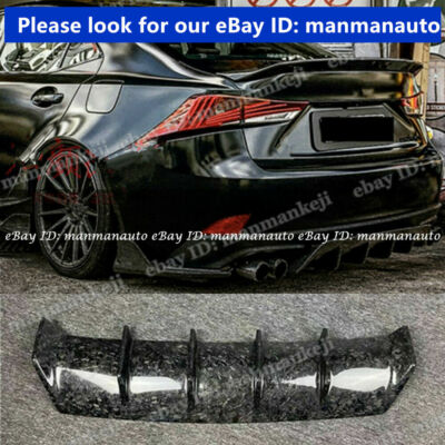 Forged Carbon Fiber Rear Bumper Diffuser For 2017-2019 Lexus IS200 250 ...