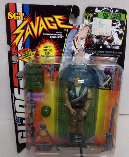 GI Joe Sgt Savage Cryo-Freeze Sgt Savage 1994 Hasbro Figure 011023DMT5 ...