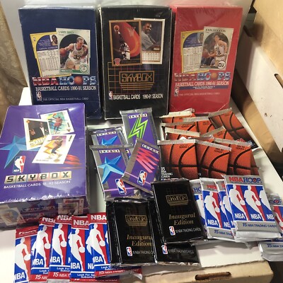Bulk Lot of 55 Unopened Old Vintage NBA Basketball Cards in Sealed ...