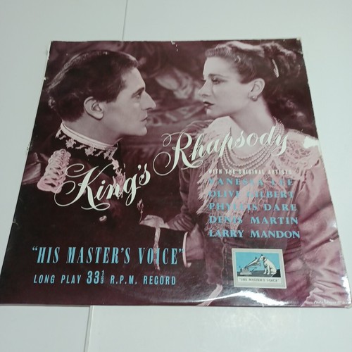 Kings Rhapsody 10 Inch 33 And A Third Record Vintage Vinyl His Masters ...