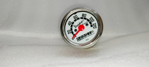 Vespa 150 VNC VBC 0-120 KMH Speedo 2.5" White Face Speedometer #10-18 ...