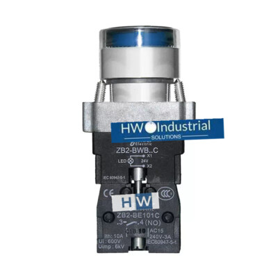 2/Piece NEW XB2BW36B1C XB2-BW36B1C 24V Blue with Light Self Reset ...