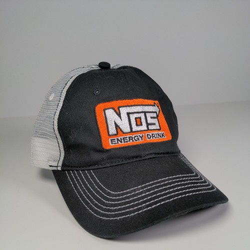 NOS Energy Drink Trucker Hat Mesh Back Strap Adjustab… - Gem