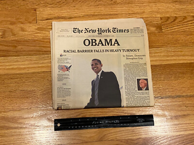 New York Times November 5, 2008 - Barack Obama Becomes United States ...