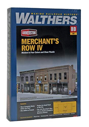 MERCHANT ROW IV HO Scale Building Kit Colorful Decal Signs WALTHERS ...
