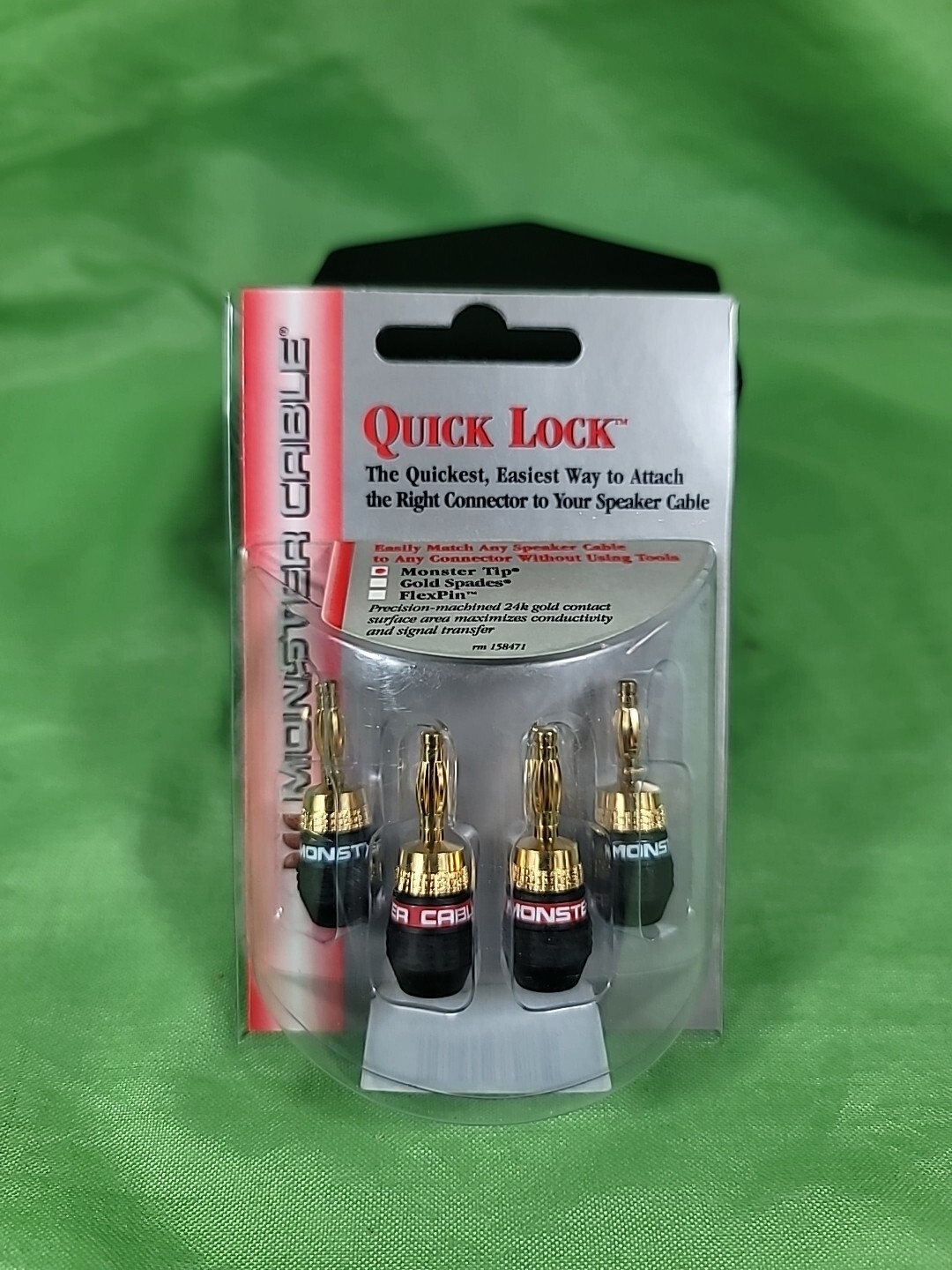 Monster Quick Lock Banana Plugs Modular Speaker Cable Termination ...