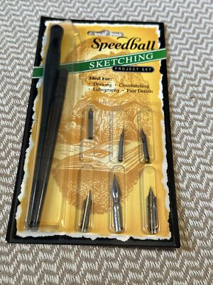 Speedball Sketching Project Set Pen & Nibs for Drawing Lithography ...