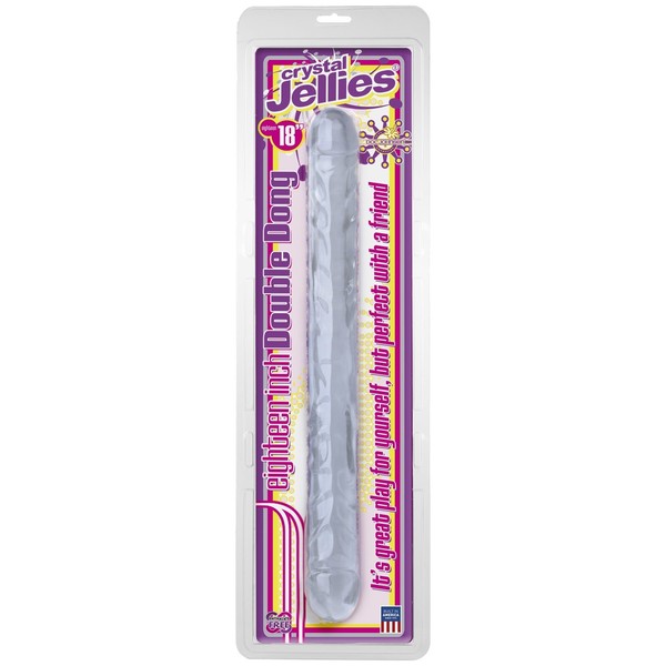 Doc Johnson Crystal Jellies - Double Dong Clear 18in for sale online | eBay