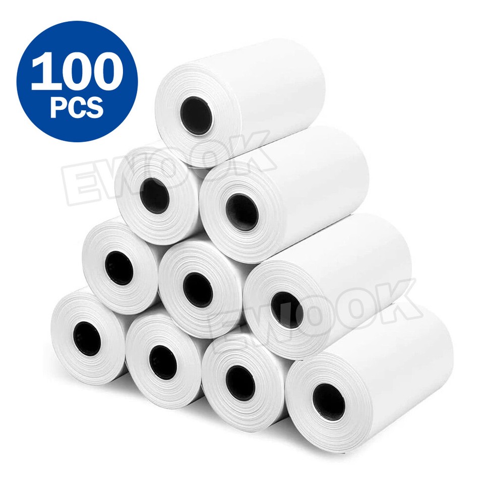 100-300 Rolls 57x38mm EFTPOS Thermal Paper Cash Register Receipt paper ...