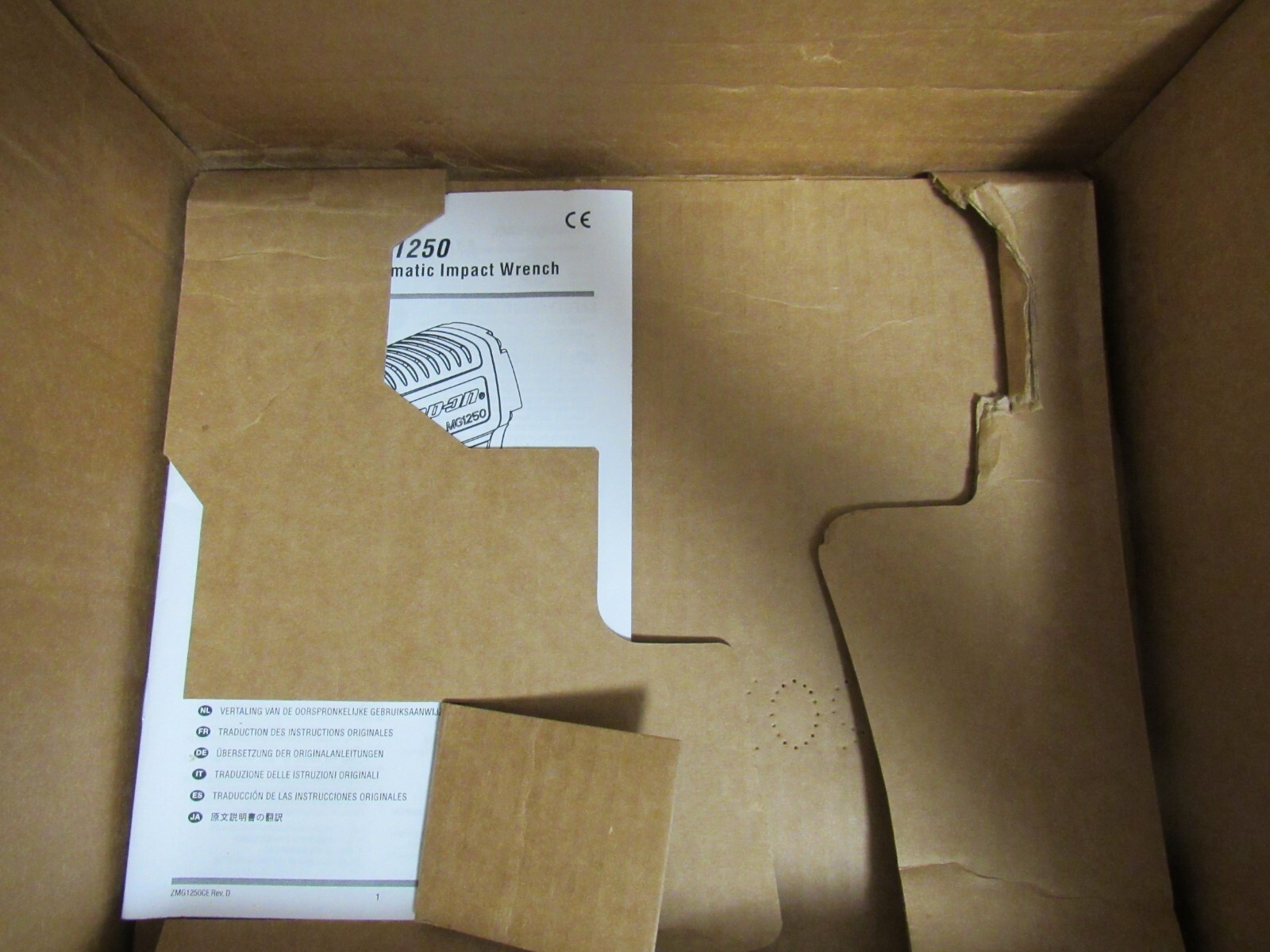 Snap-on 3/4" Drive Heavy Duty Air Impact Wrench MG1250 for sale online ...